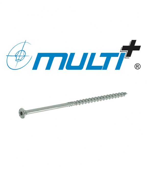 Multi+® wood construction screws CSK head Six lobe